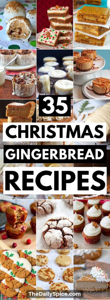 35 Christmas Gingerbread Recipes For The Holidays - The Daily Spice