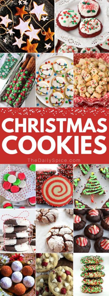 30 Festive Christmas Cookies: Holiday Recipes - The Daily Spice